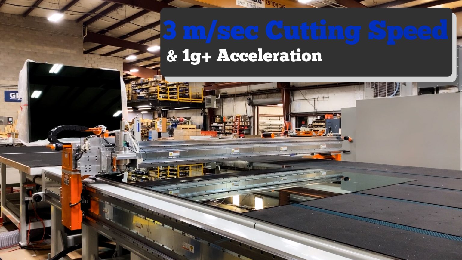 CNC Cutter with Free Fall Manual Load and Break Out Table - Glassline